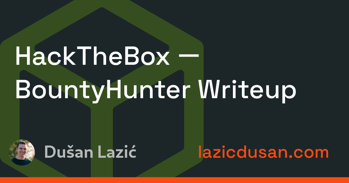 HackTheBox — BountyHunter Writeup